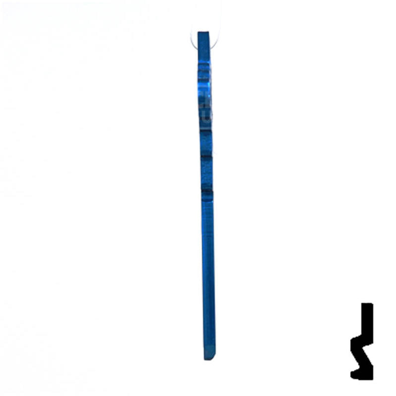 Uncut Aluminum Key Blank | Schlage SC1 | Blue