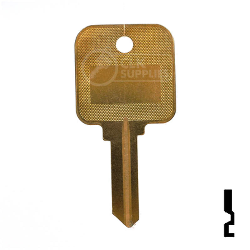 Uncut Hotel Head Key Blank | Weiser | WR3, WR5