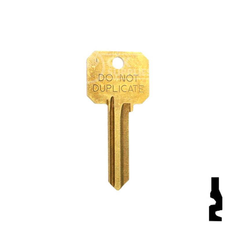 Residential Key Blanks | Uncut Key Blank | Arrow Keyway | DND-AR4-BR by ...