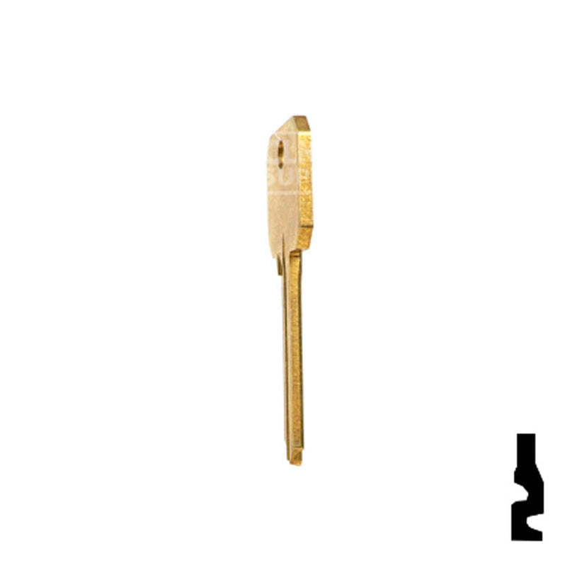 Residential Key Blanks | Uncut Key Blank | Arrow Keyway | DND-AR4-BR by ...