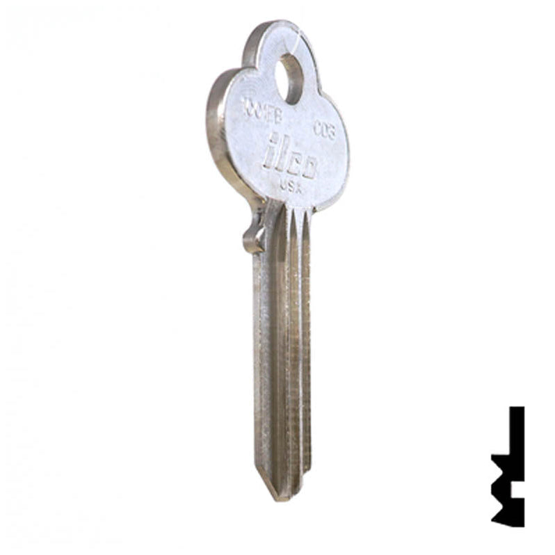 Residential Key Blanks | Uncut Key Blank | Corbin Russwin | CO3 by Ilco ...