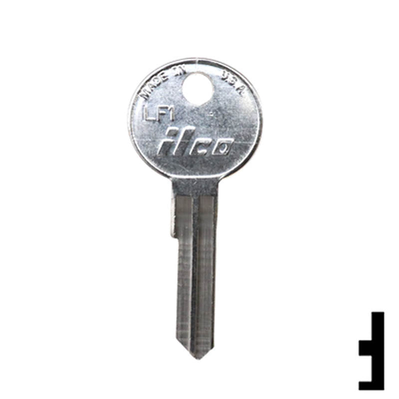 Commercial Key Blanks | Uncut Key Blank | Cylinder| LF1 by Ilco | CLK ...
