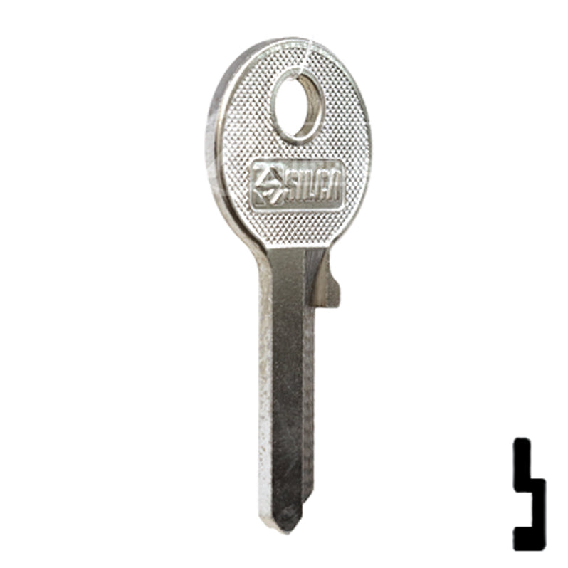 Uncut Key Blank | Dirak Fire Panel | EMK1-SI