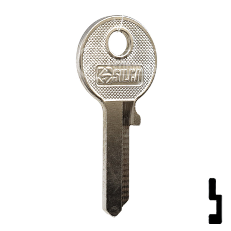 Uncut Key Blank | Dirak Fire Panel | EMK1-SI