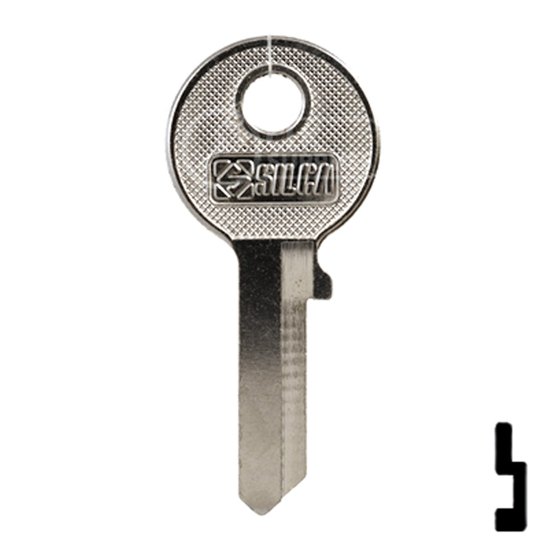 Uncut Key Blank | Dirak Fire Panel | EMK1-SI