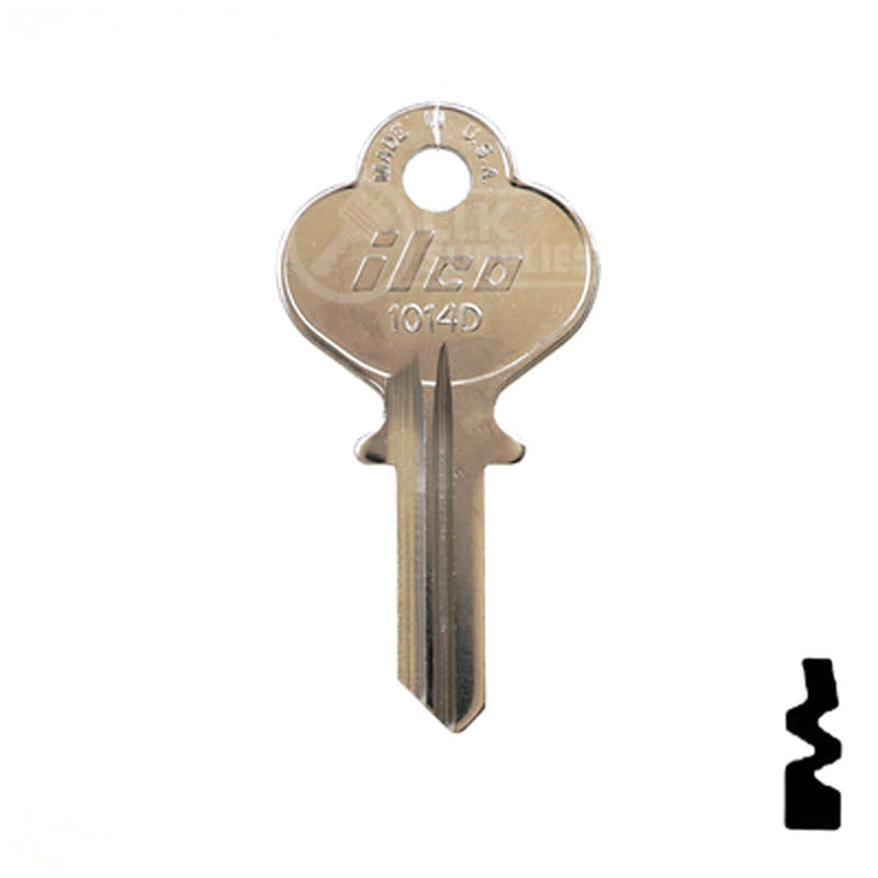 Commercial Key Blanks | Uncut Key Blank | Eagle | 1014D by Ilco | CLK ...