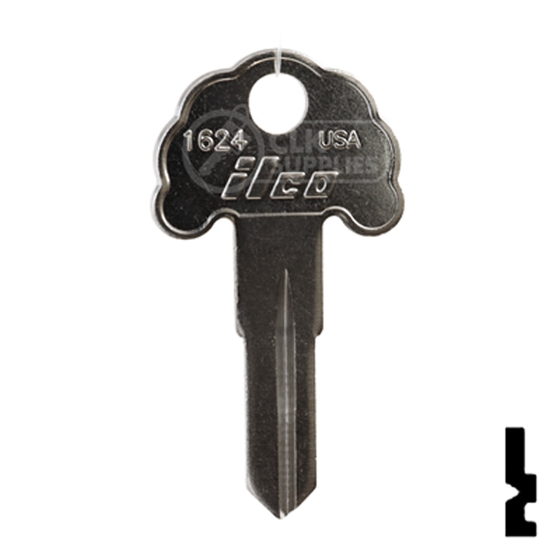 Uncut Key Blank | Imperial Cam Lock | 1624