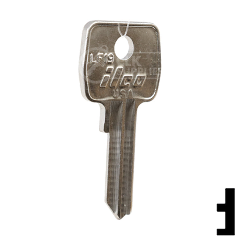 Uncut Key Blank | Lowe & Fletcher | LF19