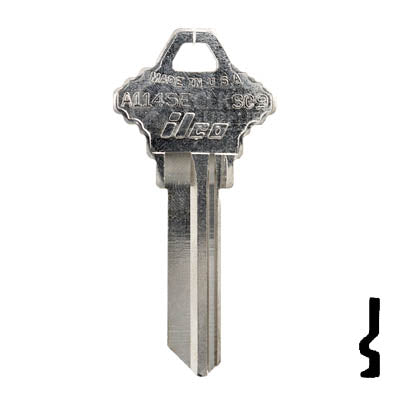 Uncut Key Blank | Schlage | A1145E, SC9