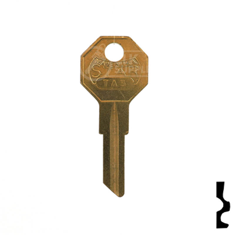 Residential Key Blanks | Uncut Key Blank | Taylor | H1122M by Ilco ...