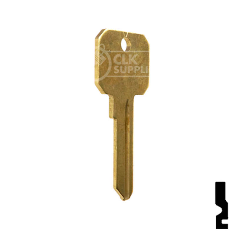 Uncut Neuter Bow Key Blank | Weiser | WR3, WR5