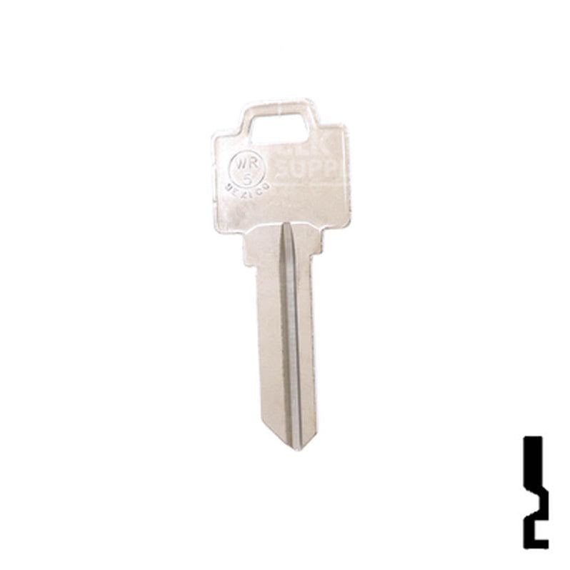Uncut Key Blank | Weiser | WR5, N1054WB