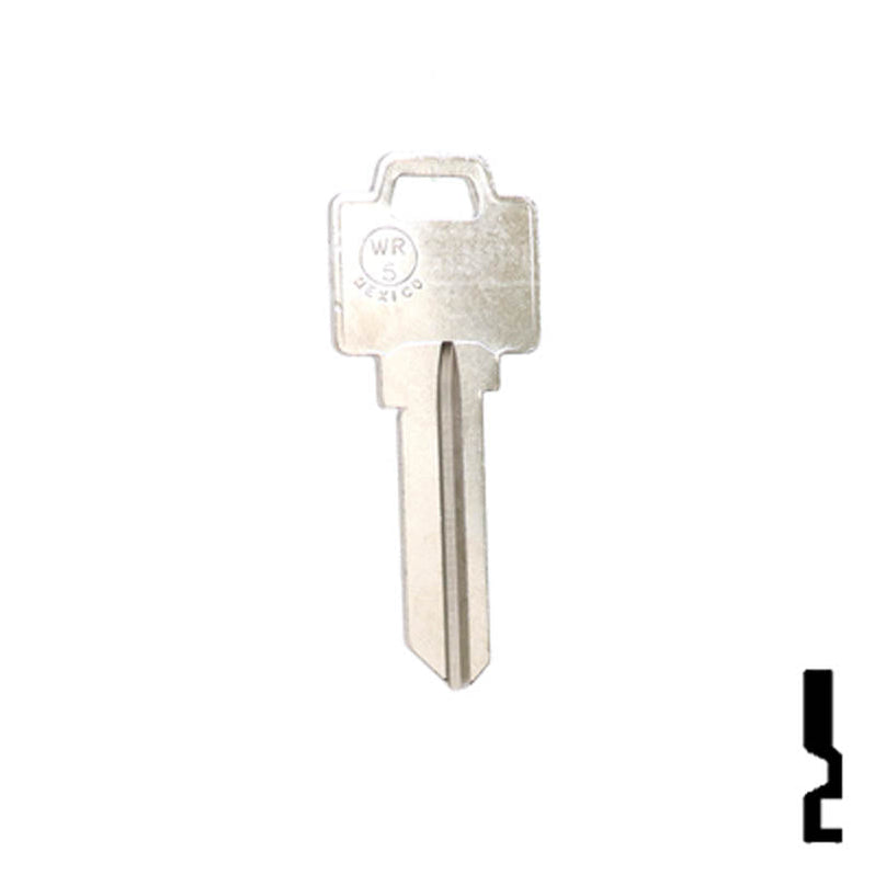 Uncut Key Blank | Weiser | WR5, N1054WB