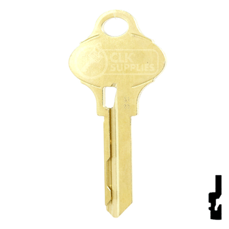Uncut OEM Key Blank | Schlage Everest | S123