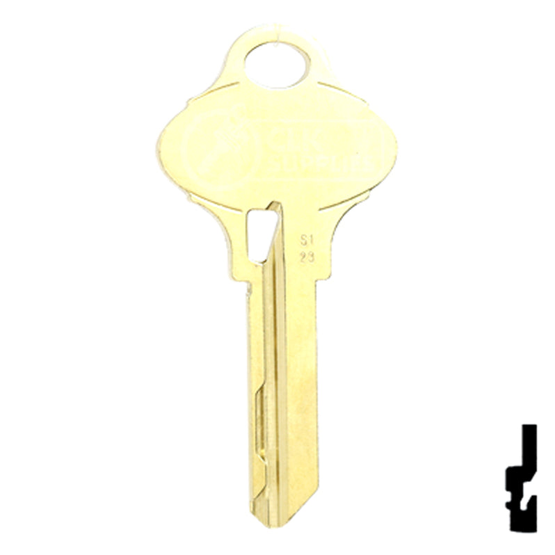 Uncut OEM Key Blank | Schlage Everest | S123