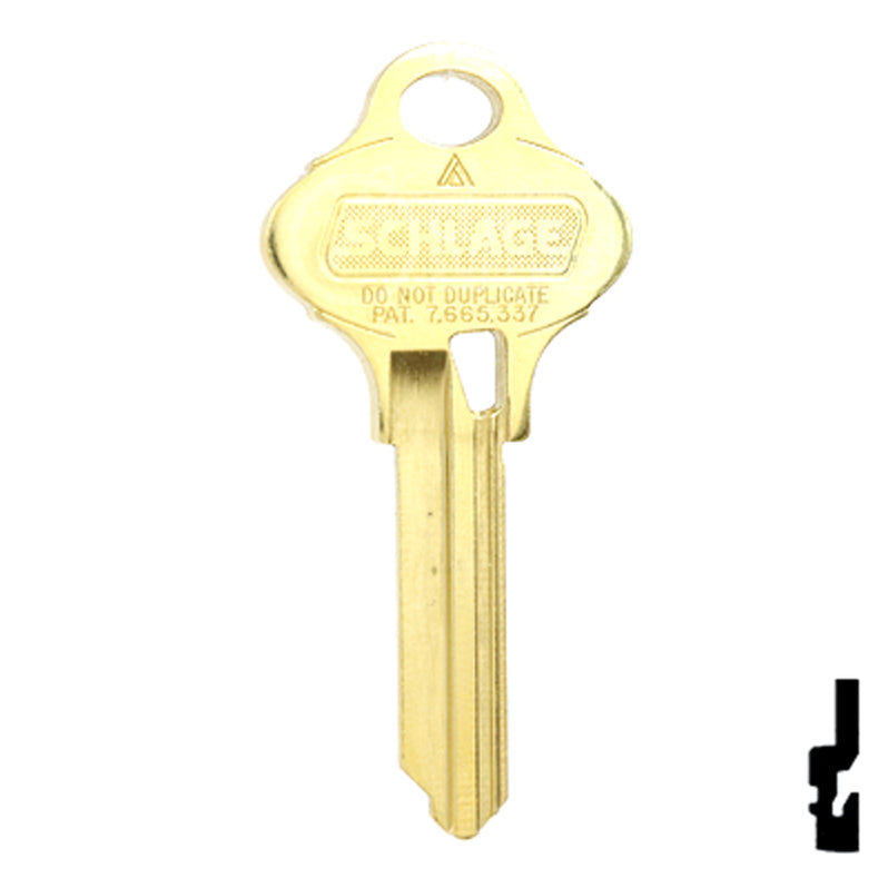 Uncut OEM Key Blank | Schlage Everest | S123 Control