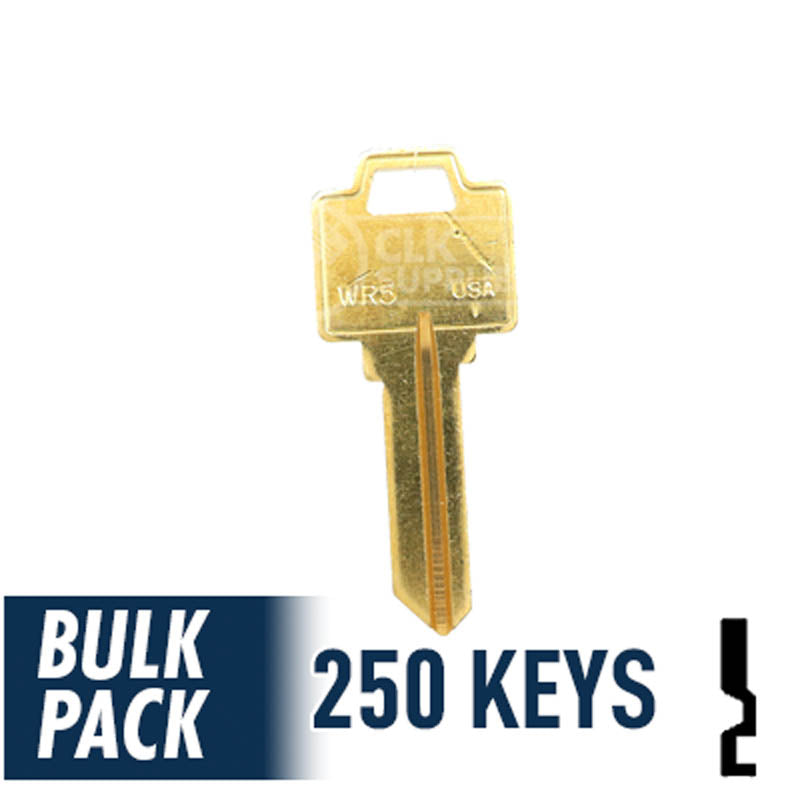 Uncut Key Blank | Weiser | WR5 - 250 Pack
