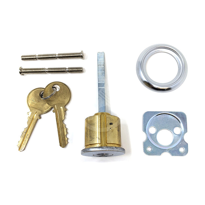 Rim Cylinder Yale GA Keyway US26D (Satin Chrome)
