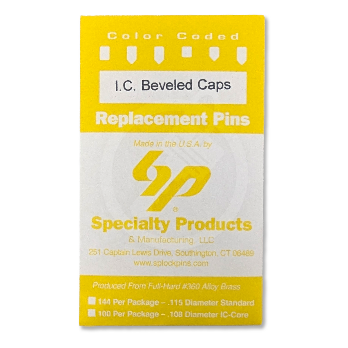 Best Caps For IC Core Locks (SFIC) 100 Pack | Made by Specialty ...