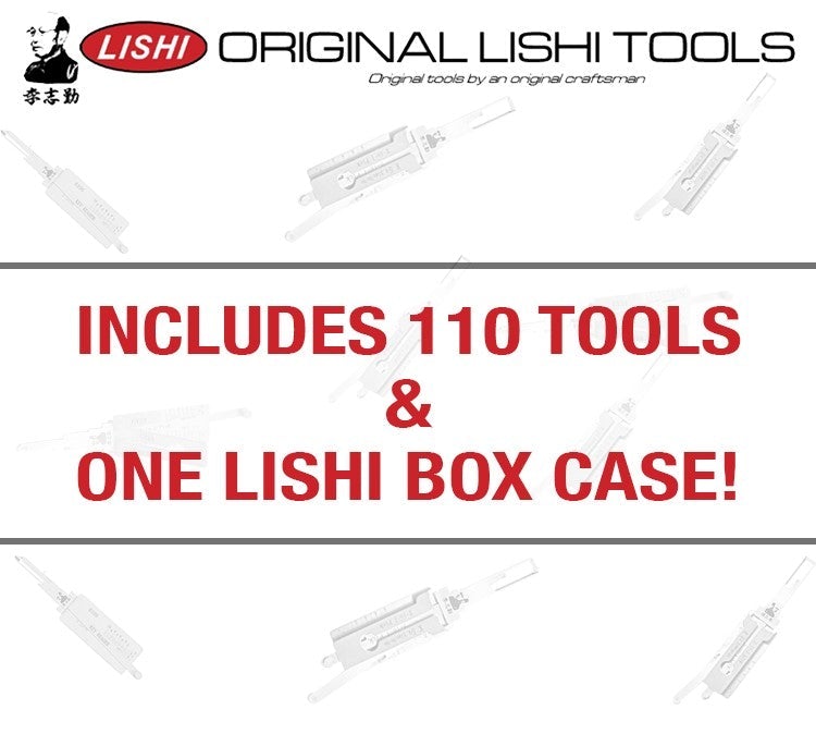 Full Set of Original Lishi Tools - 110 Auto/Motorcycle tools plus 1 Bo