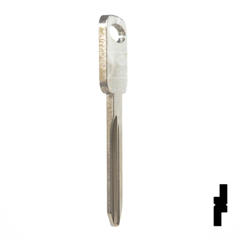 Uncut Key Blank | Ford | H75, 1196FD