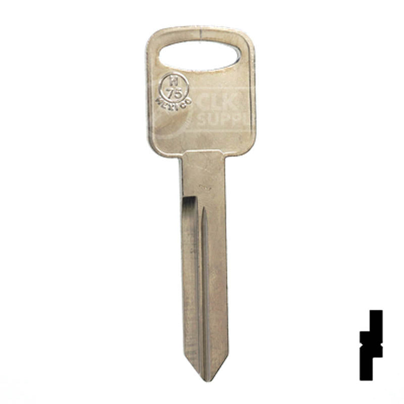 Uncut Key Blank | Ford | H75, 1196FD