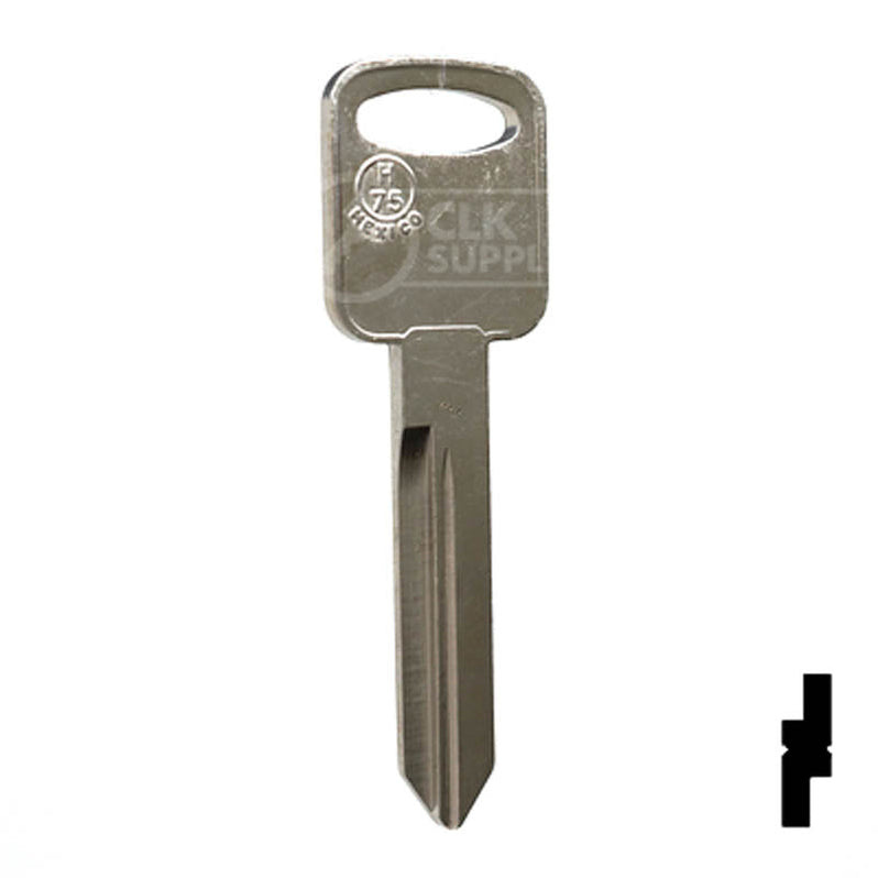 Uncut Key Blank | Ford | H75, 1196FD