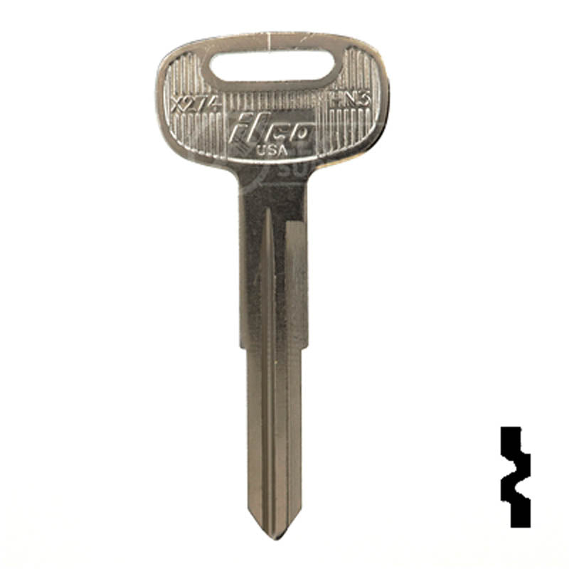 Key Blanks | X274 ( HN3 ) | Hino | Replacement Uncut