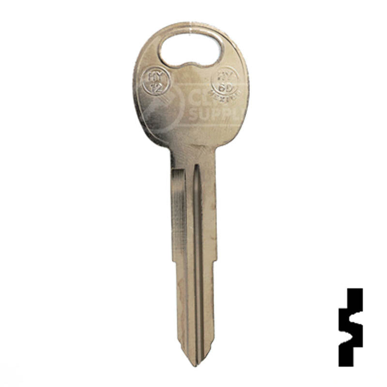 Key Blanks | X232 ( HY12 ) | Hyundai | Kia | Replacement Uncut