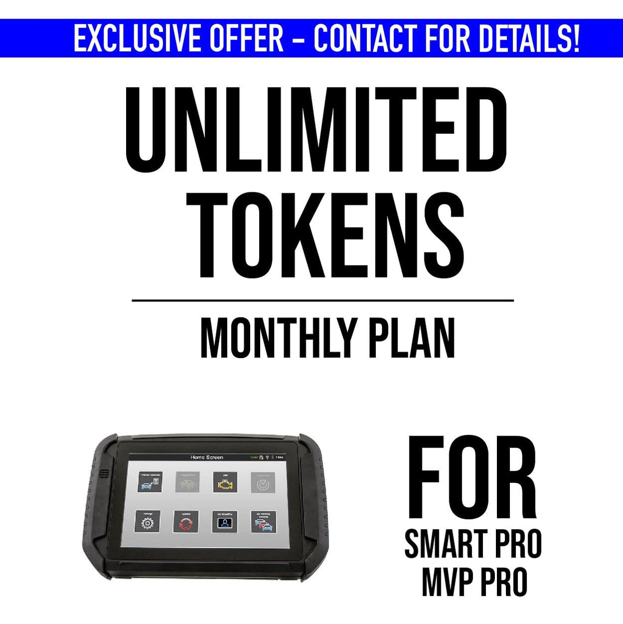 Unlimited Token Plan for Advanced Diagnostics Smart Pro- Monthly Plan