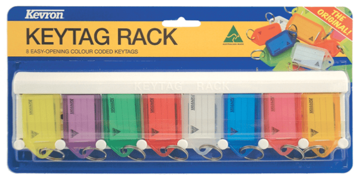 Kevron 8pc Key Tag Rack