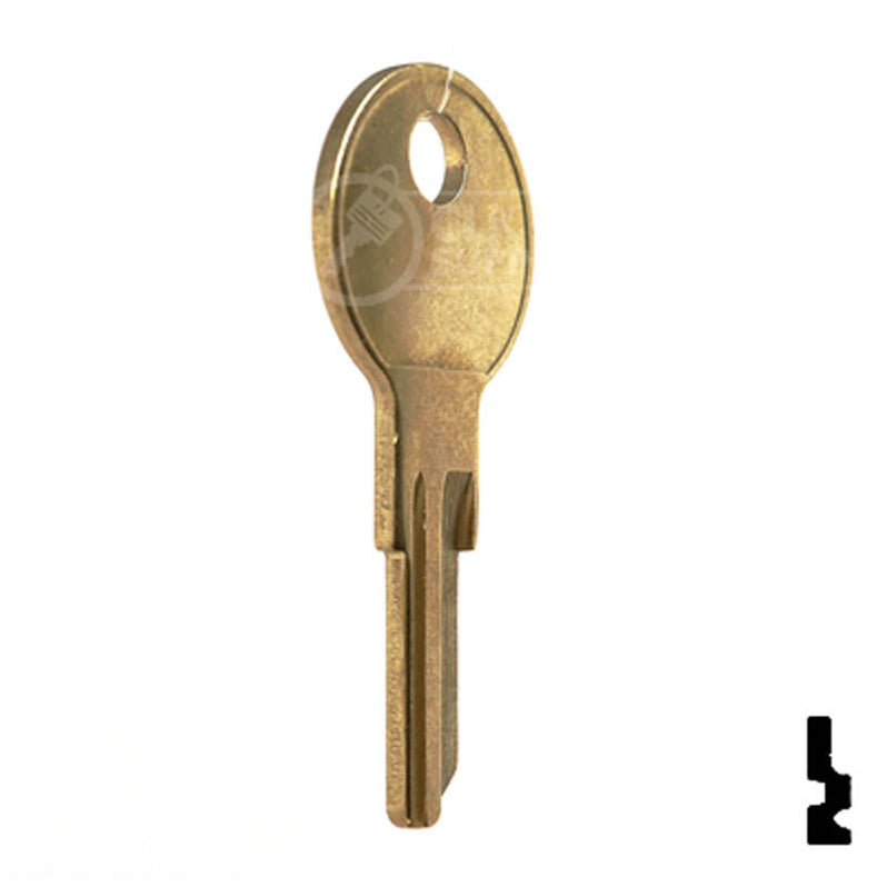 Uncut Key Blank | Jofco, Hudson, Kimball | IN8, L1054B