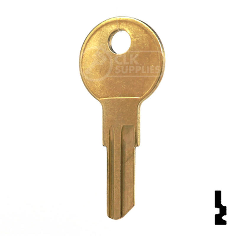 Uncut Key Blank | Jofco, Hudson, Kimball | IN8, L1054B