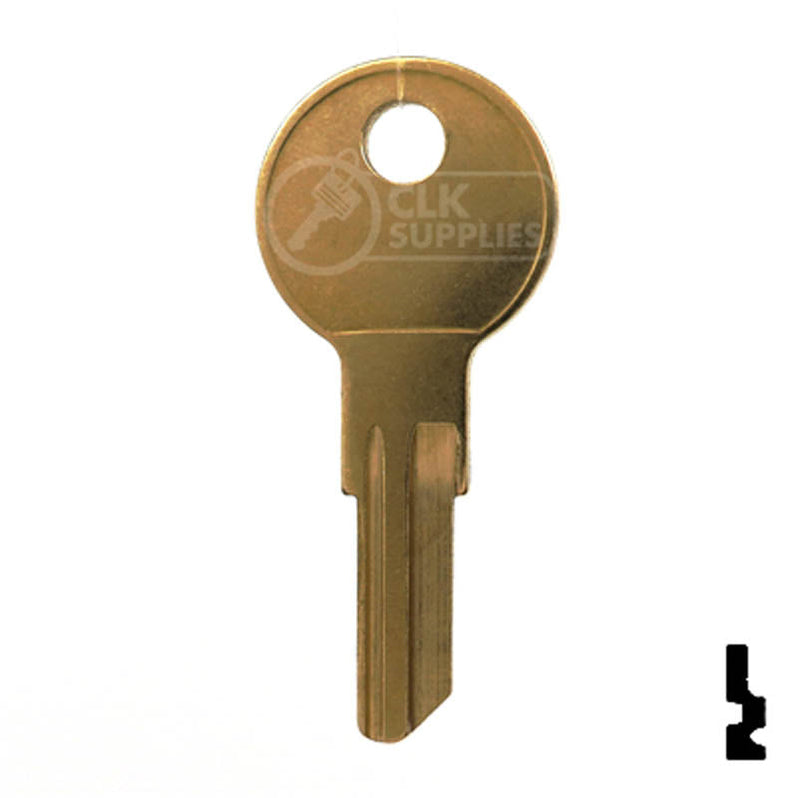 Uncut Key Blank | Jofco, Hudson, Kimball | IN8, L1054B