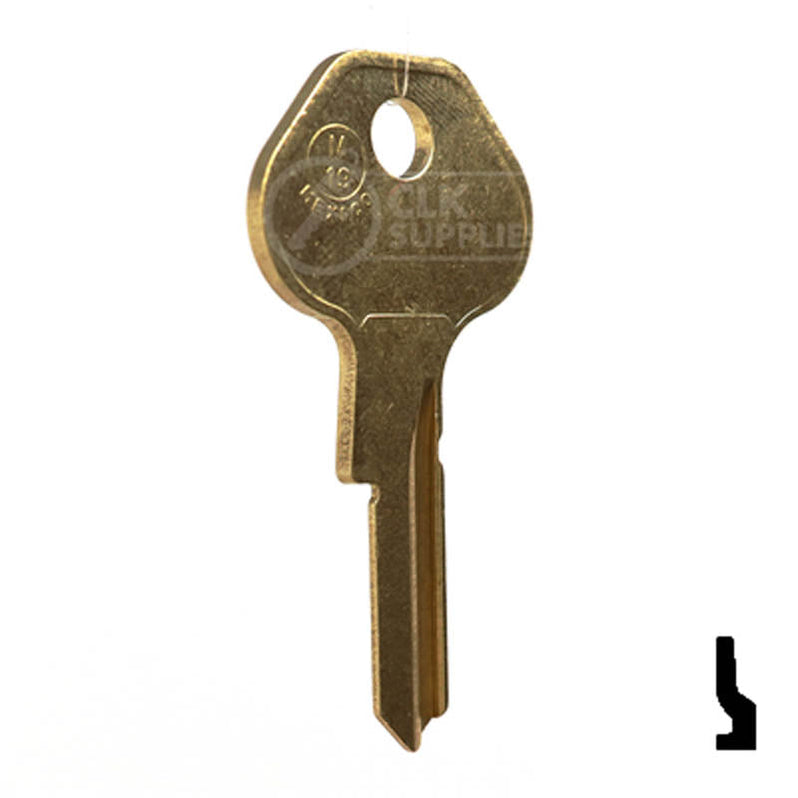 Uncut Key Blank | Master Padlock | M19, 1092-900