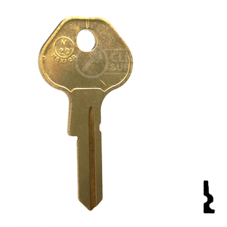 Padlock Key Blanks | Uncut Key Blank | Master Padlock | M20, 1092-6000 ...