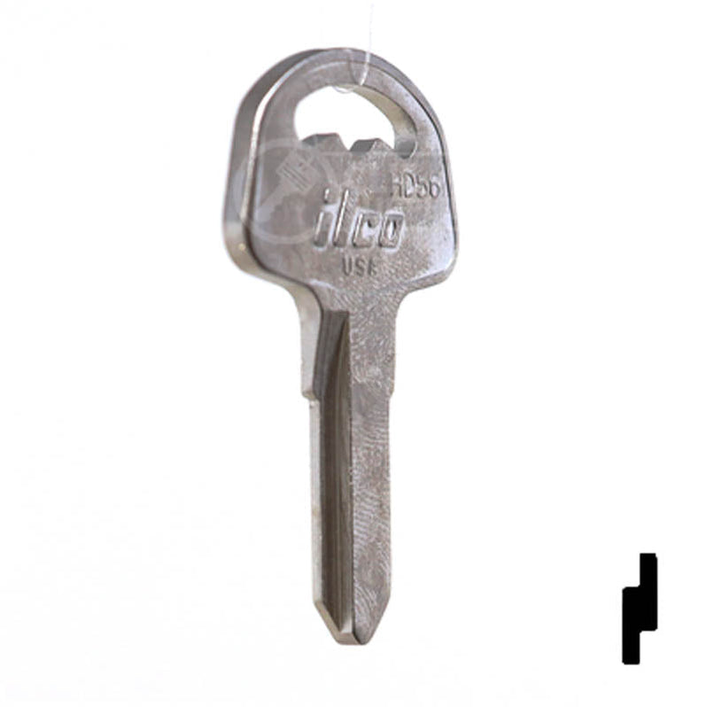 Uncut Key Blank | Honda Motorcycle, ATV | HD56