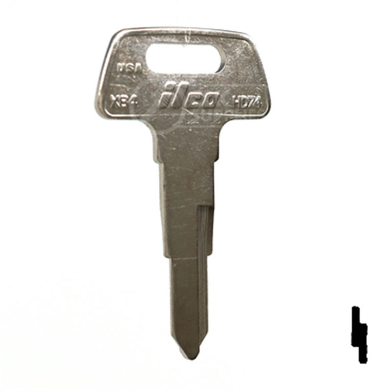 Uncut Key Blank | Honda Motorcycle | X84 ( HD74, HD63 )