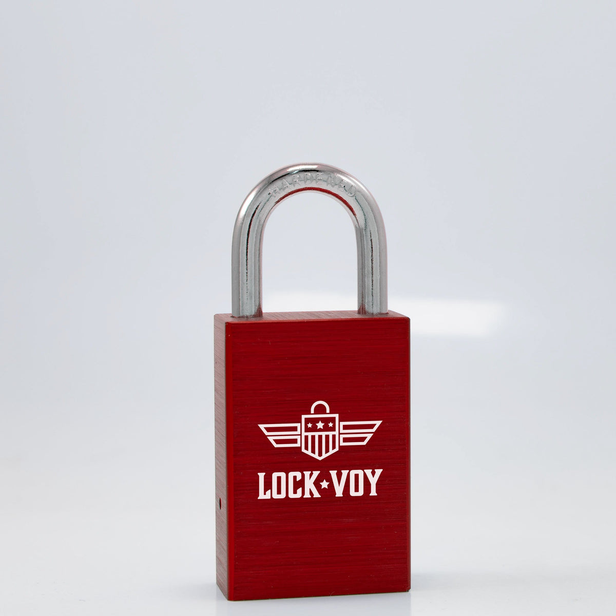 Freedom Series 9AR Aluminum USA Padlock by LockVoy -Red (SFIC)