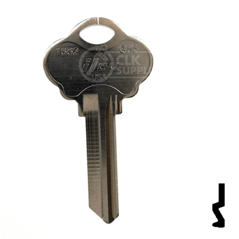 Residential Key Blanks GH5 1682 Gatehouse Key By Ilco CLK Supplies Residential Key Blanks GH5 1682 Gatehouse Key By Ilco CLK Supplies