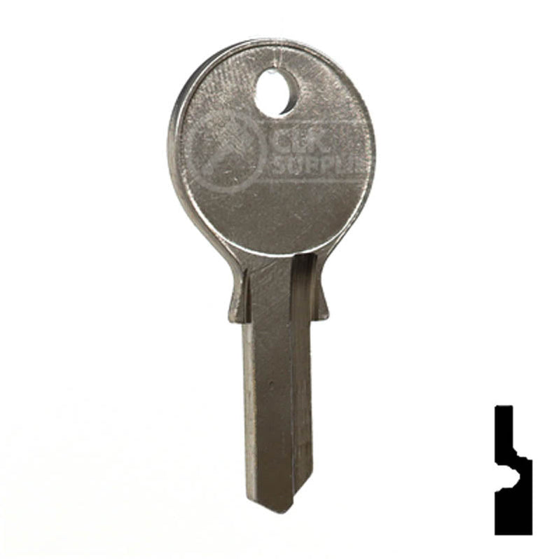 Uncut Key Blank | Geiger | HU3