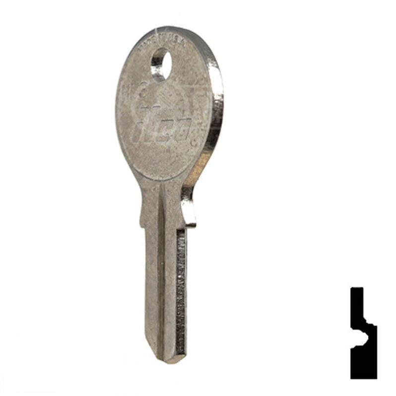 Residential Key Blanks | Uncut Key Blank | Geiger | HU3 by Ilco | CLK Supplies