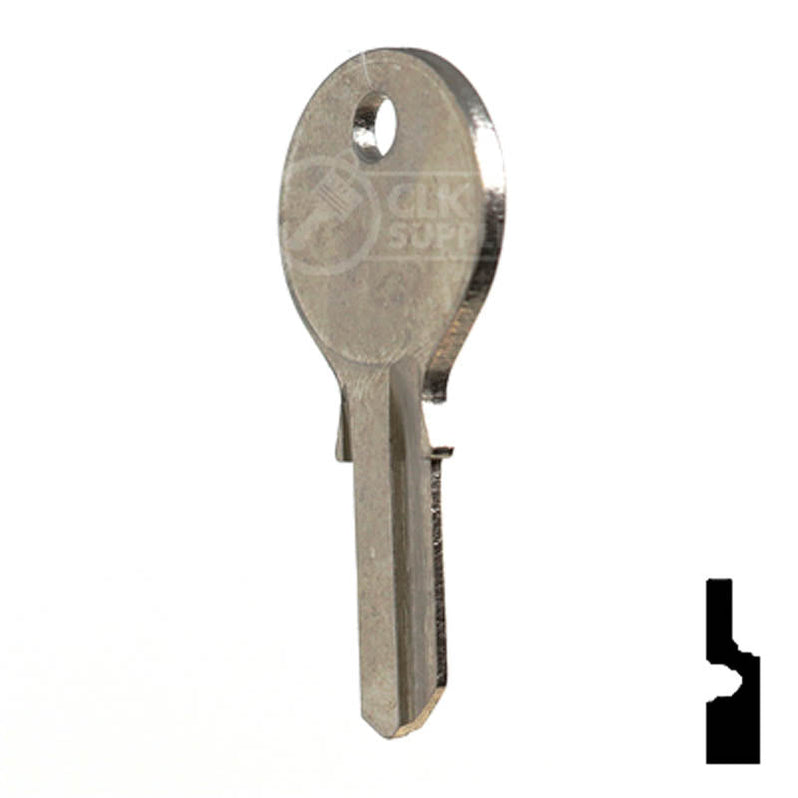 Residential Key Blanks | Uncut Key Blank | Geiger | HU3 by Ilco | CLK ...