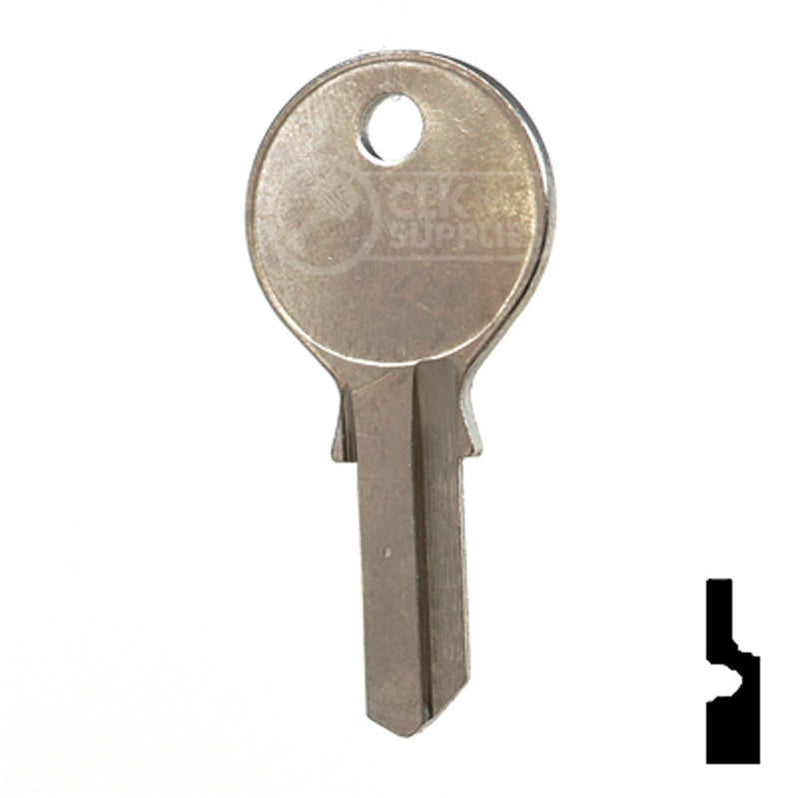 Residential Key Blanks | Uncut Key Blank | Geiger | HU3 by Ilco | CLK Supplies