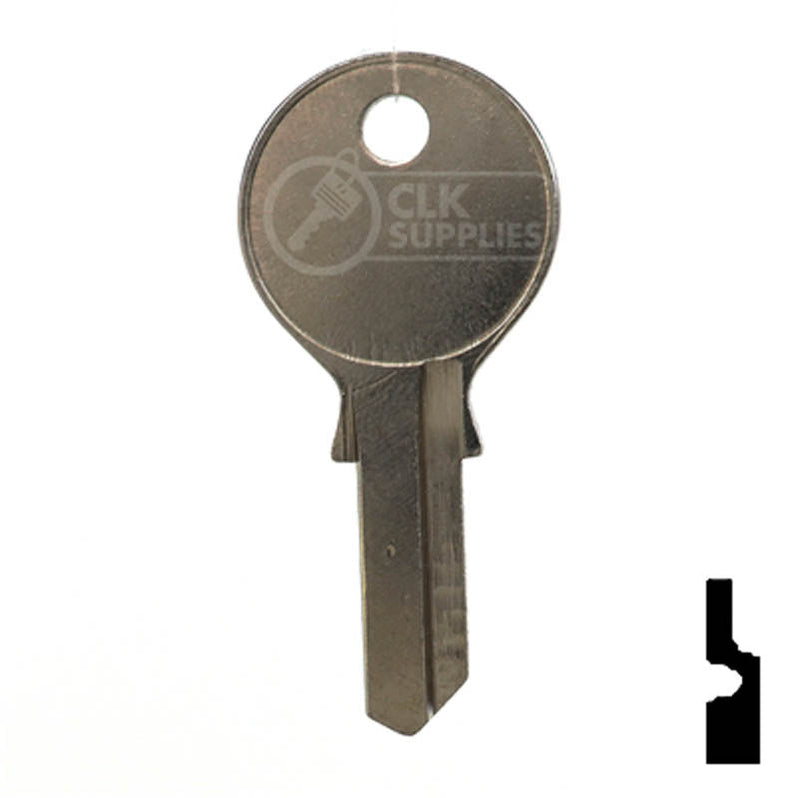 Residential Key Blanks | Uncut Key Blank | Geiger | HU3 by Ilco | CLK Supplies