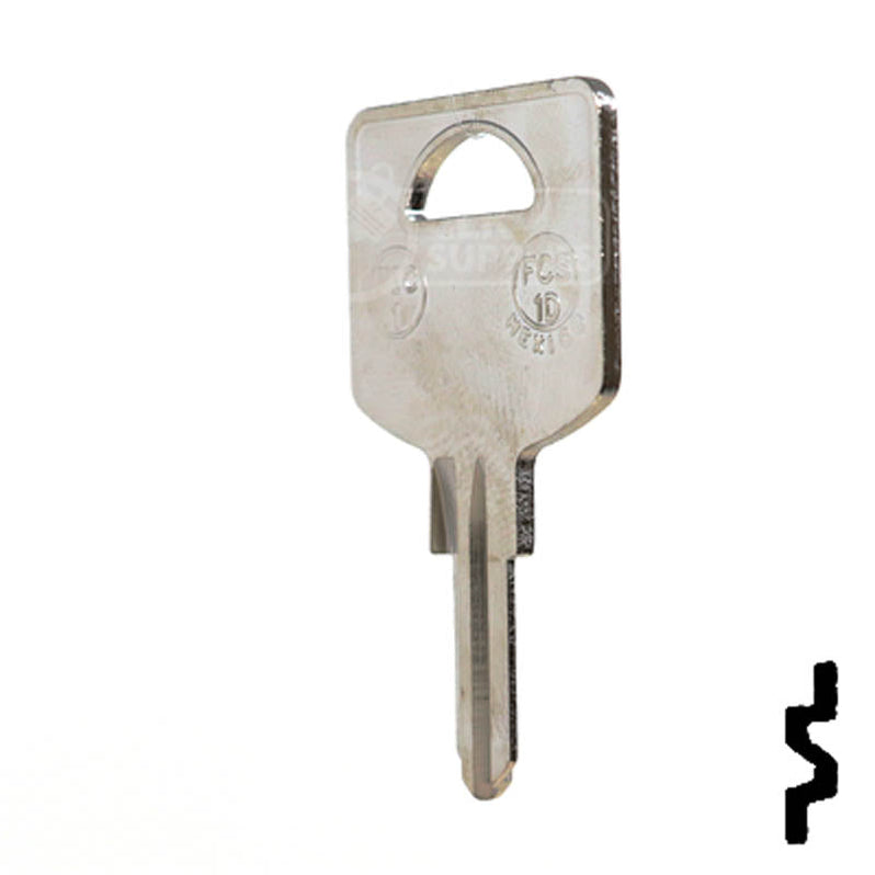 Uncut Key Blank | Fastec | FIC1, 1617