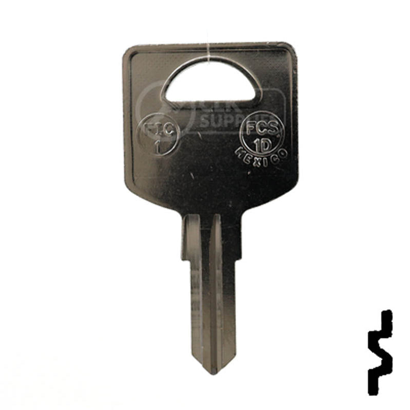 Uncut Key Blank | Fastec | FIC1, 1617