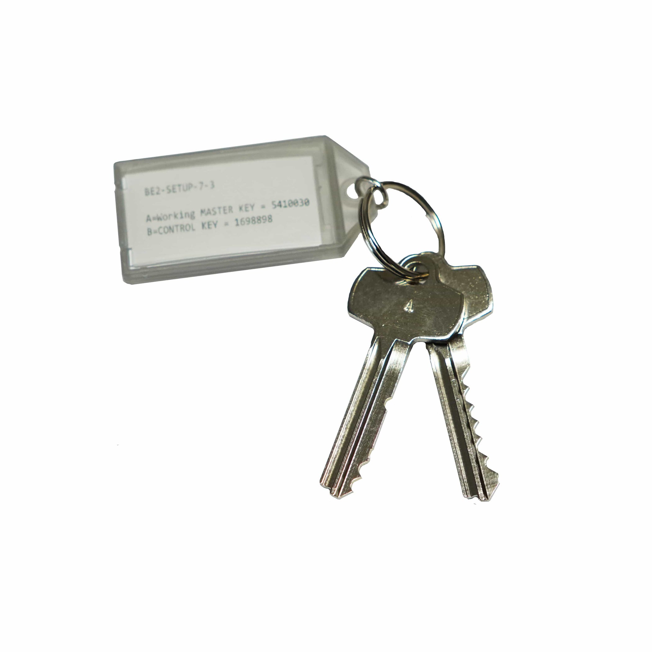 SFIC A2 7 Pin Setup Keys with Pinning Chart