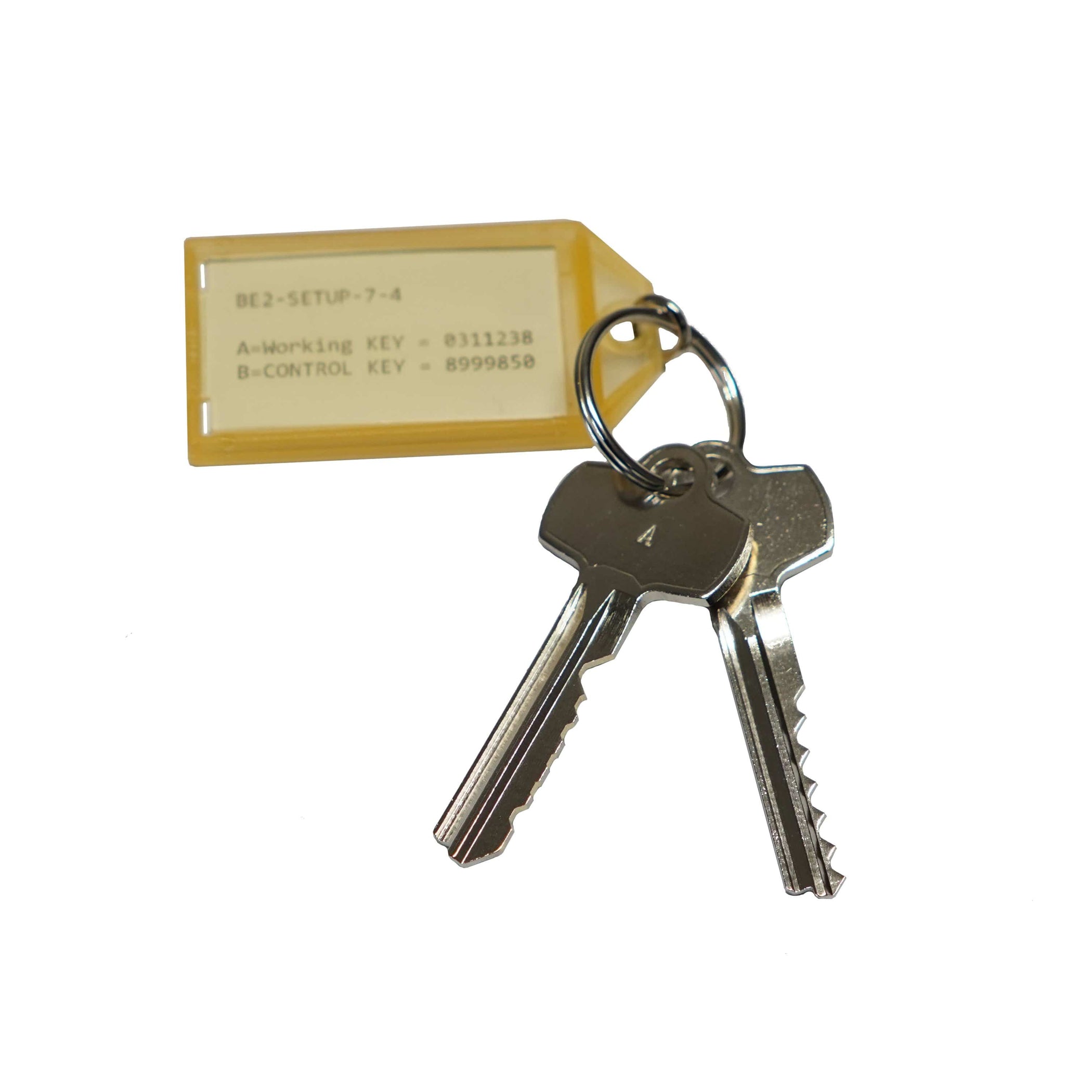 SFIC A2 7 Pin Setup Keys with Pinning Chart