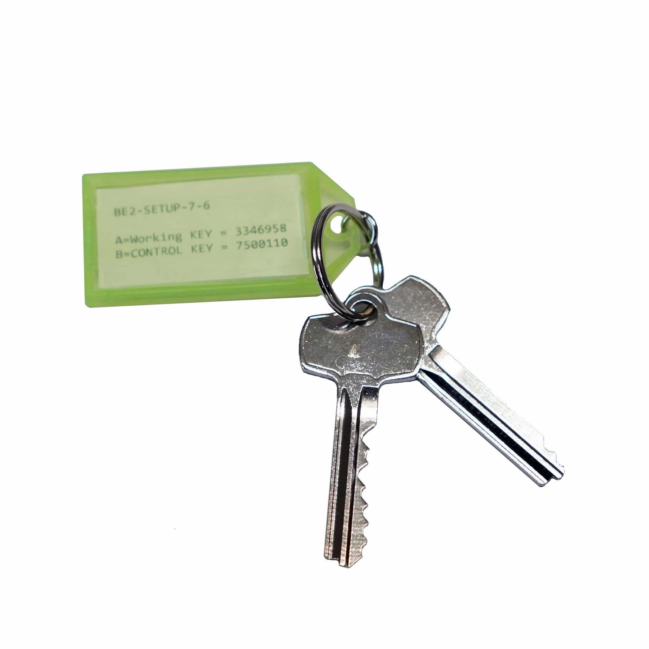 SFIC A2 7 Pin Setup Keys with Pinning Chart